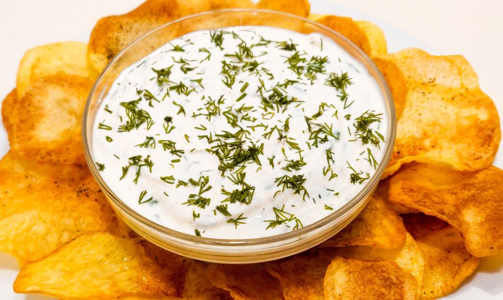 Homemade Chips With Yogurt Sauce - The Gluten Free Recipes